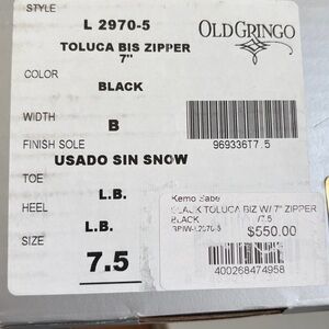 Old Gringo | Shoes | Old Gringo Black Toluca Bis Zipper Boots | Poshmark